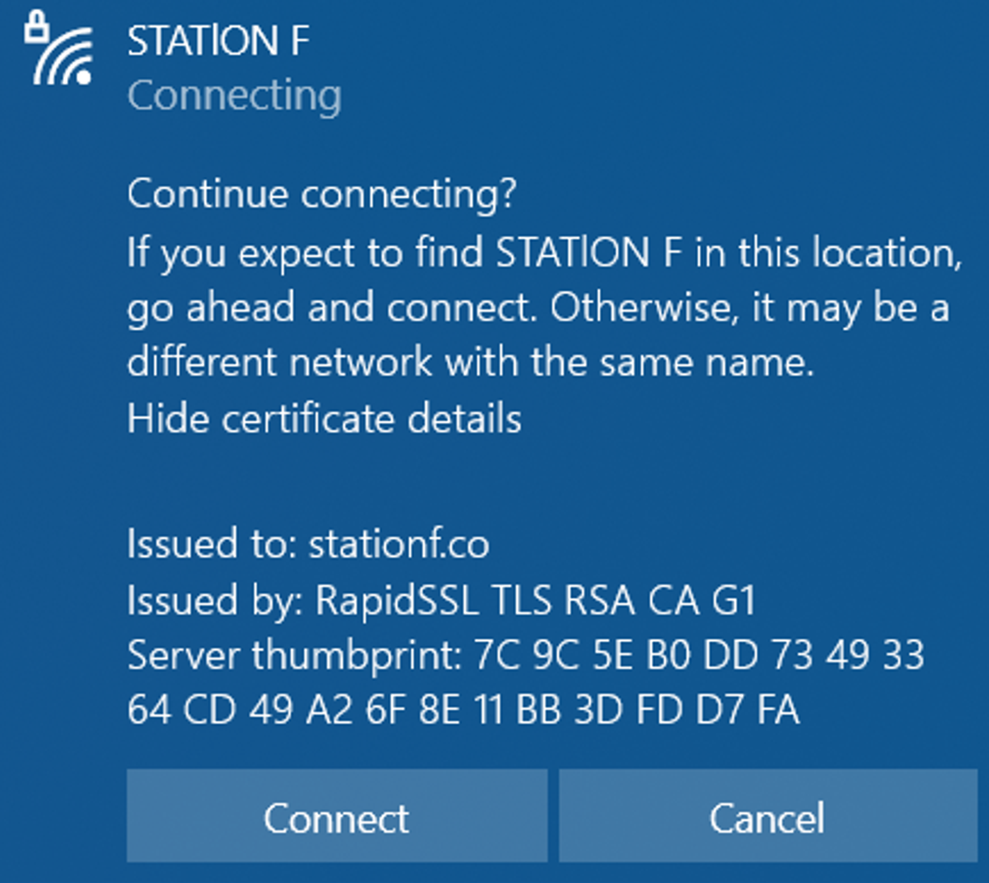 How to connect to STATION F Wi-Fi (Windows)? – STATION F